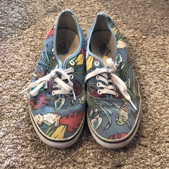 Vans | Shoes | Blue Tropical Vans 1 In Mens | Poshmark